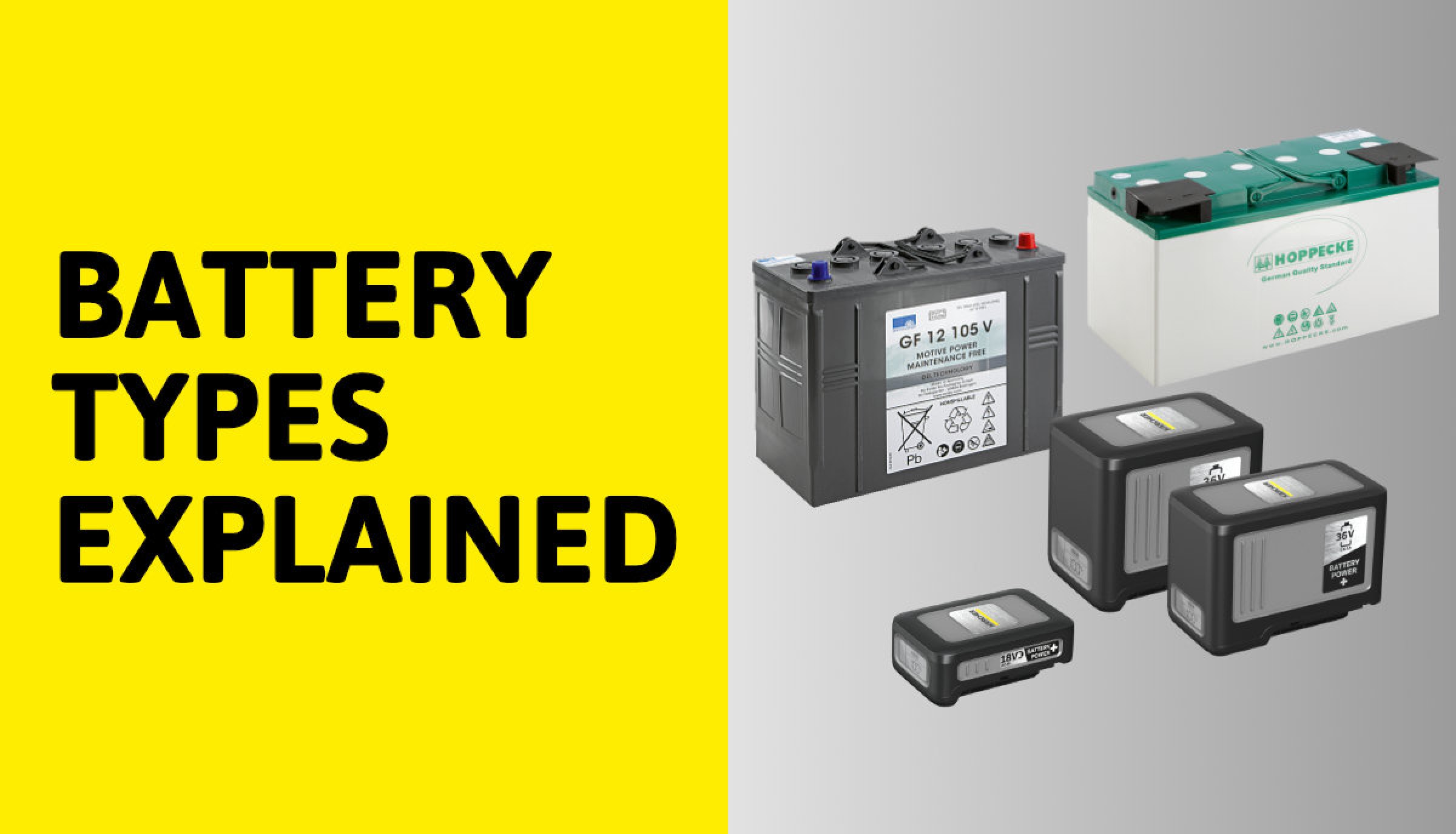 Battery Types Explained | Karcher Center JHS